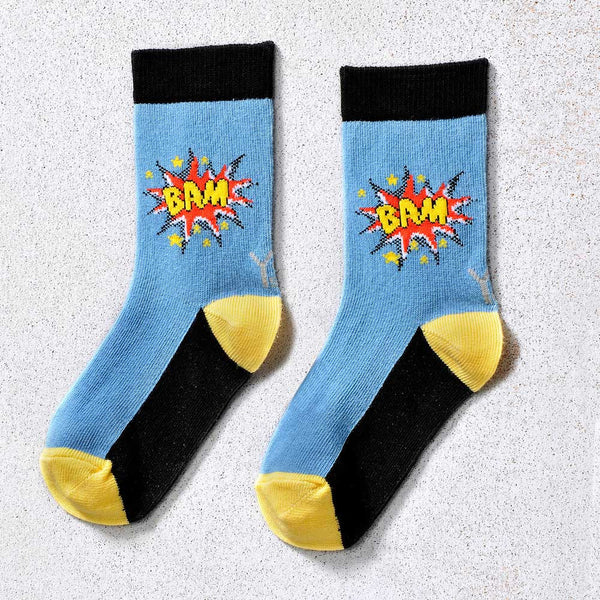 BAM! Kid's Crew Socks – Sock Garden